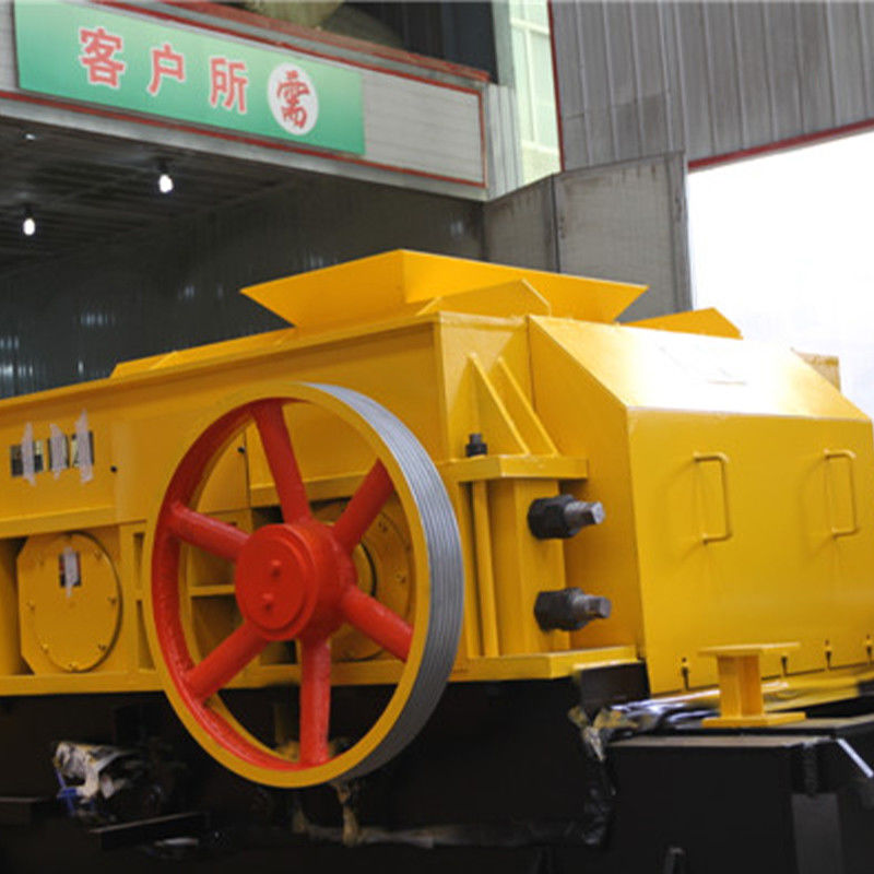 GS800 2mm Brick Crusher Clay Brick Making Machines With Two Motors