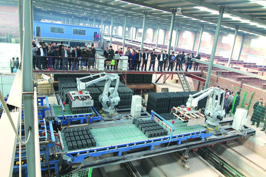 500KG Robot Brick Stacking Machine Automatic Clay Brick Manufacturing Plant