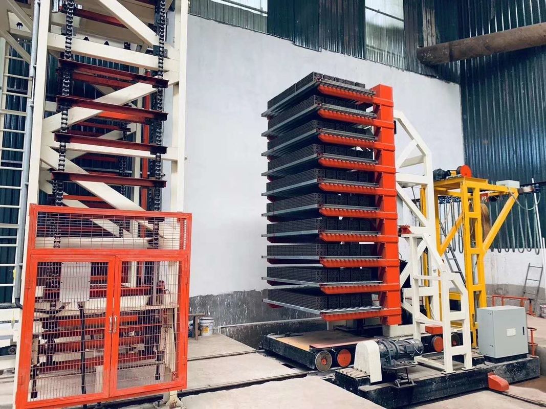 50KW Pallet Brick Loading And Unloading System Hoffman / Tunnel Kiln