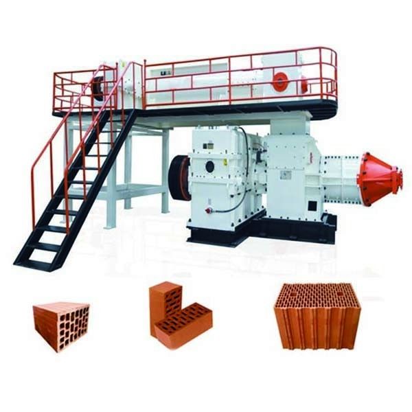Energy Efficient Double Stage Vacuum Extruder Clay Brick Making Machines
