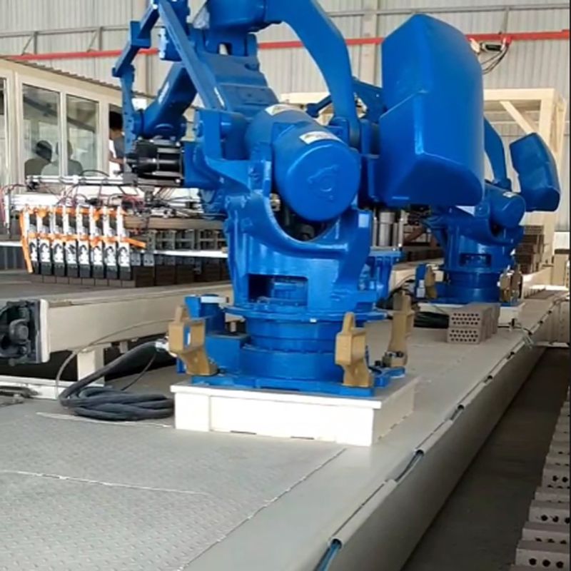 CE / ISO Robot Stacking Clay Brick Maker Machine With Fully Automation ...
