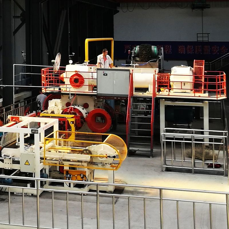 Fully Automation System Double Stage Vacuum Extruder Clay Brick Maker ...