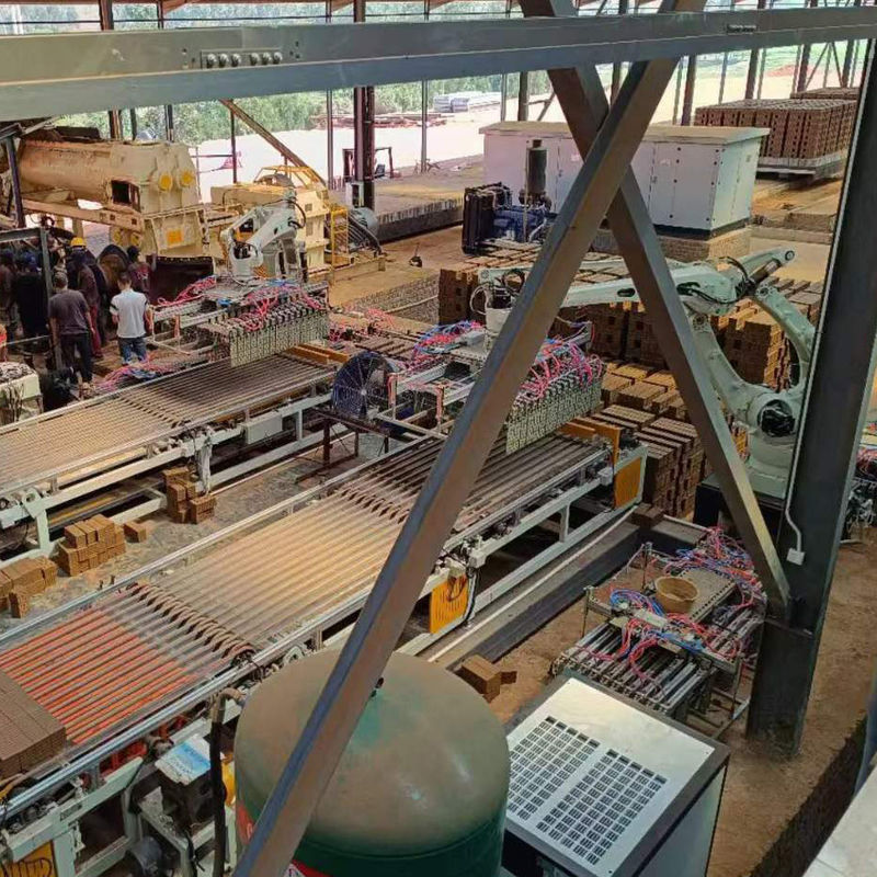 CE ISO Certified Robot Stacking Machine Brick Production Line for Easy ...