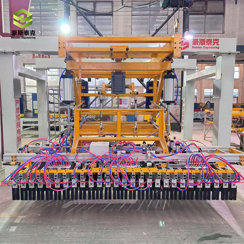 Brick Plant Highlighting Brick Production Brick Stacking Machine with ...