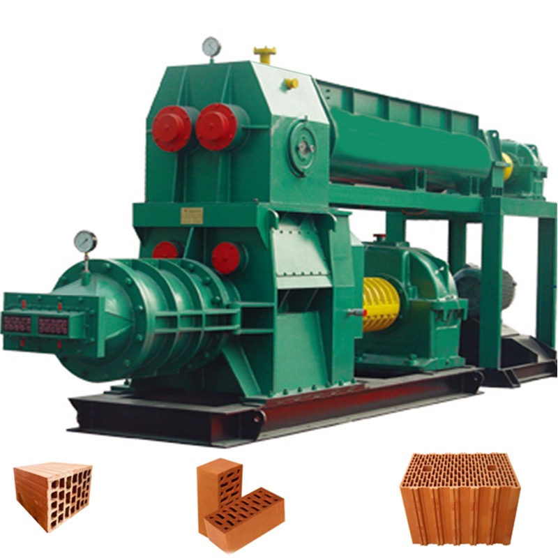 JKY50 Vacuum Extruder Clay Brick Double Stage 90KW Clay Brick Extruder ...